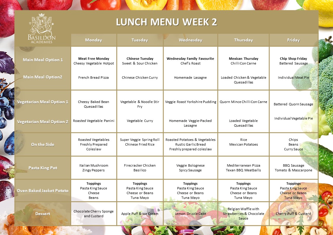 The Basildon Upper Academy - Catering