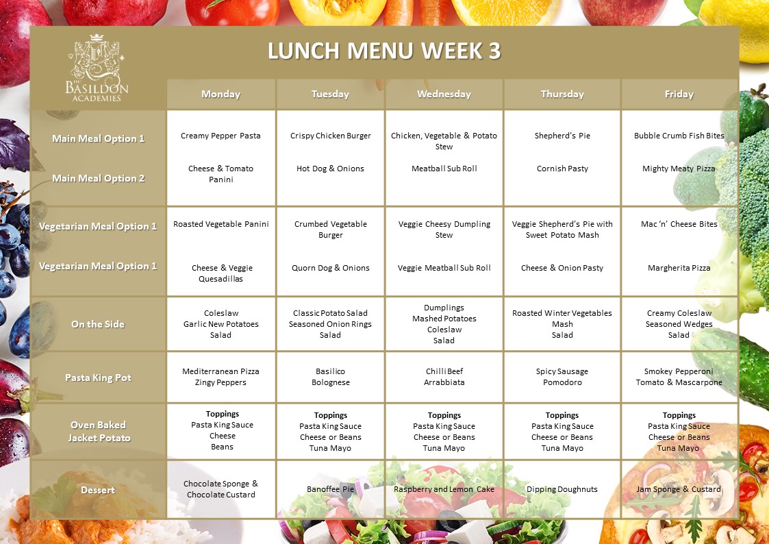 The Basildon Upper Academy - Catering